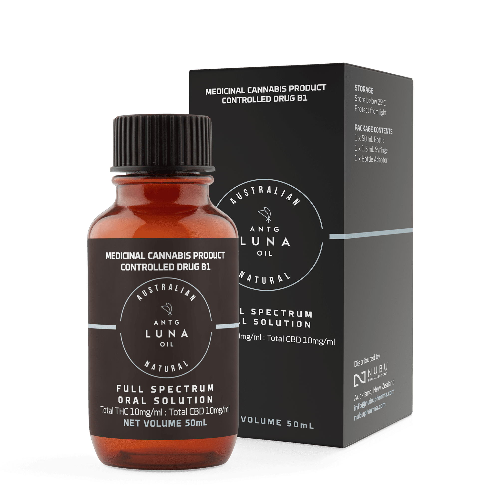 ANTG Luna Oil THC10:CBD10 50ml | CannaPlus+ Medicinal Cannabis Clinic NZ